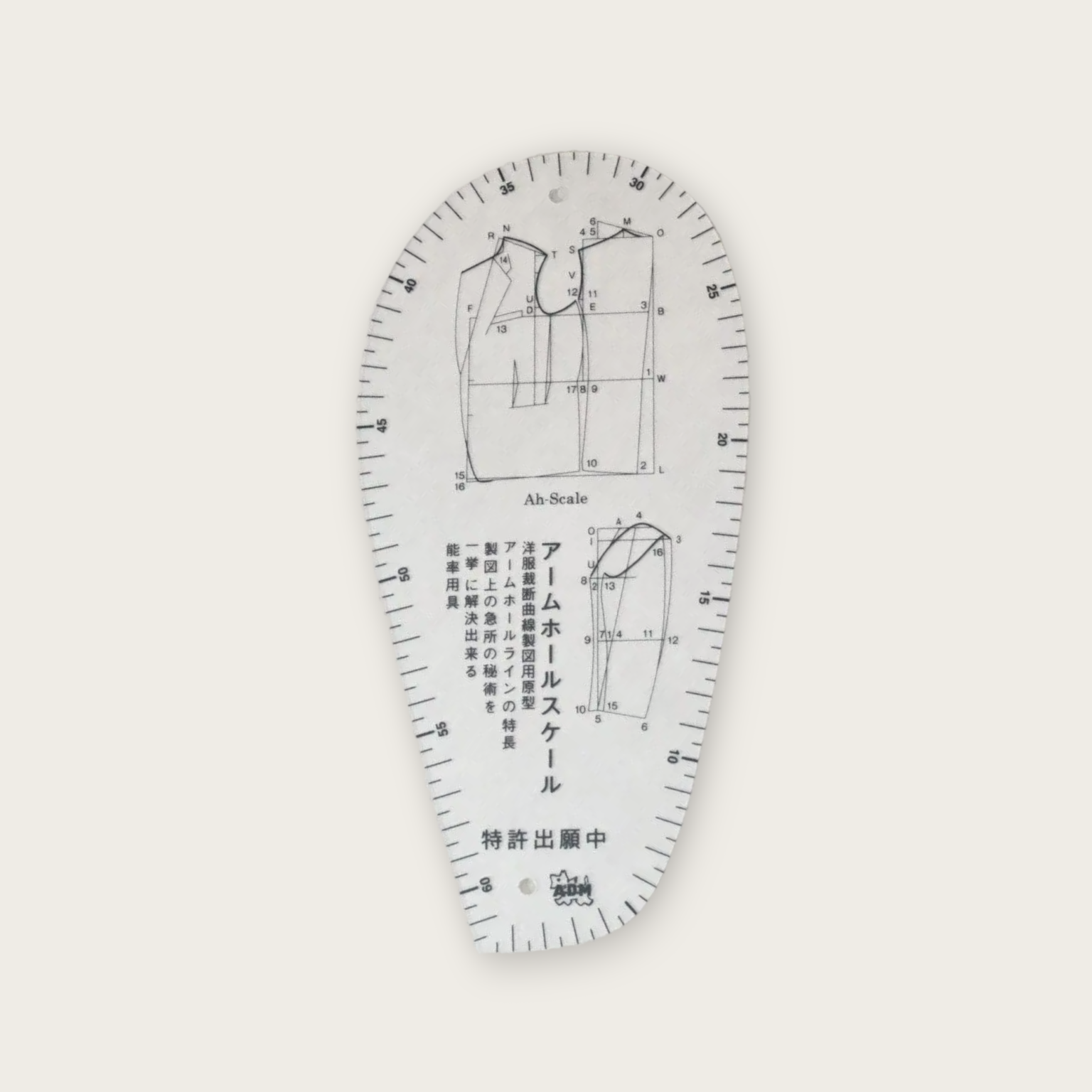 Armhole Ruler - Eight Needles